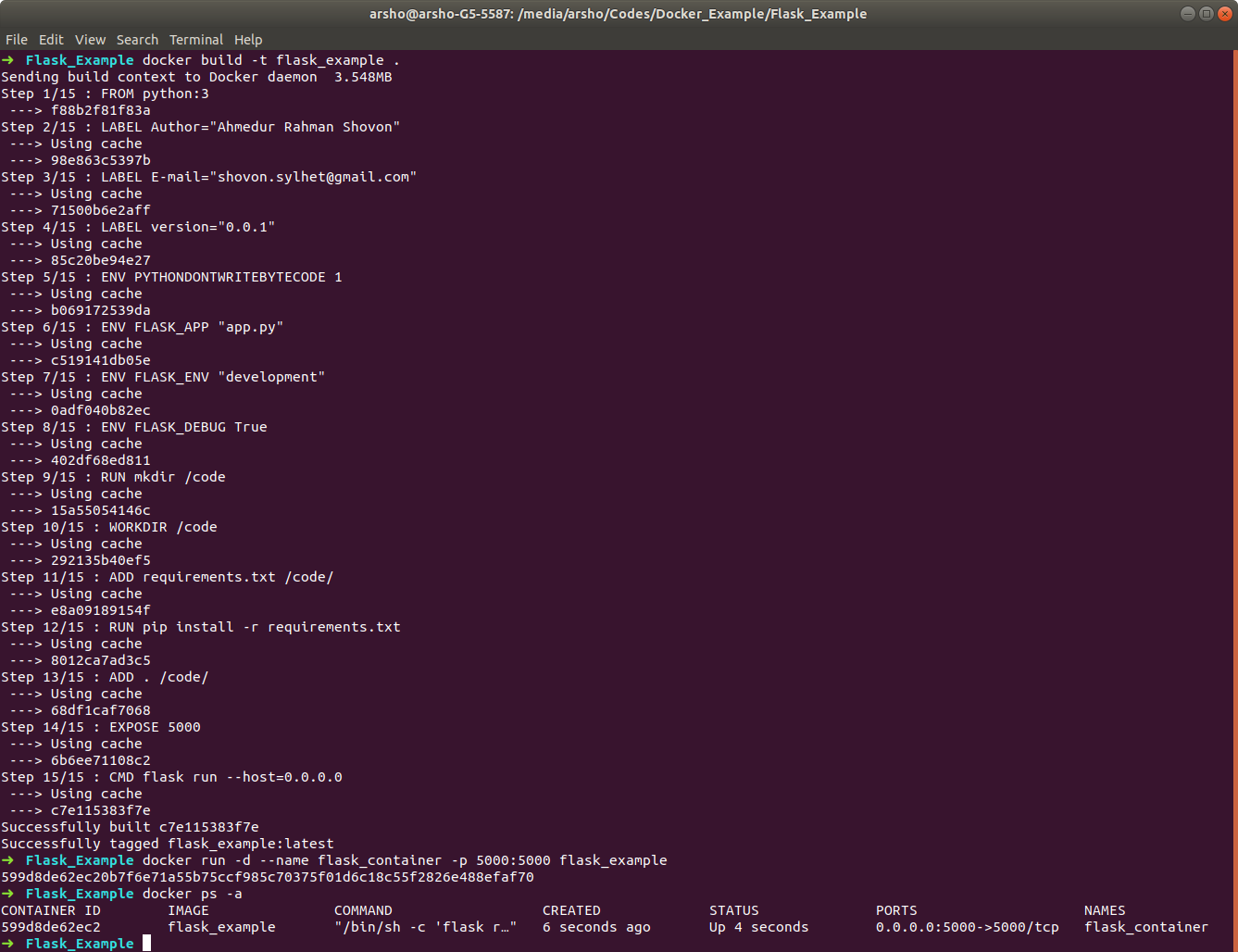 Develop Flask Application Using Docker And Bootstrap