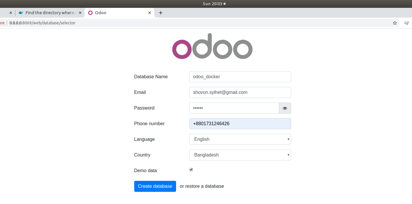 Setup Odoo With Docker Compose Ahmedur Rahman Shovon